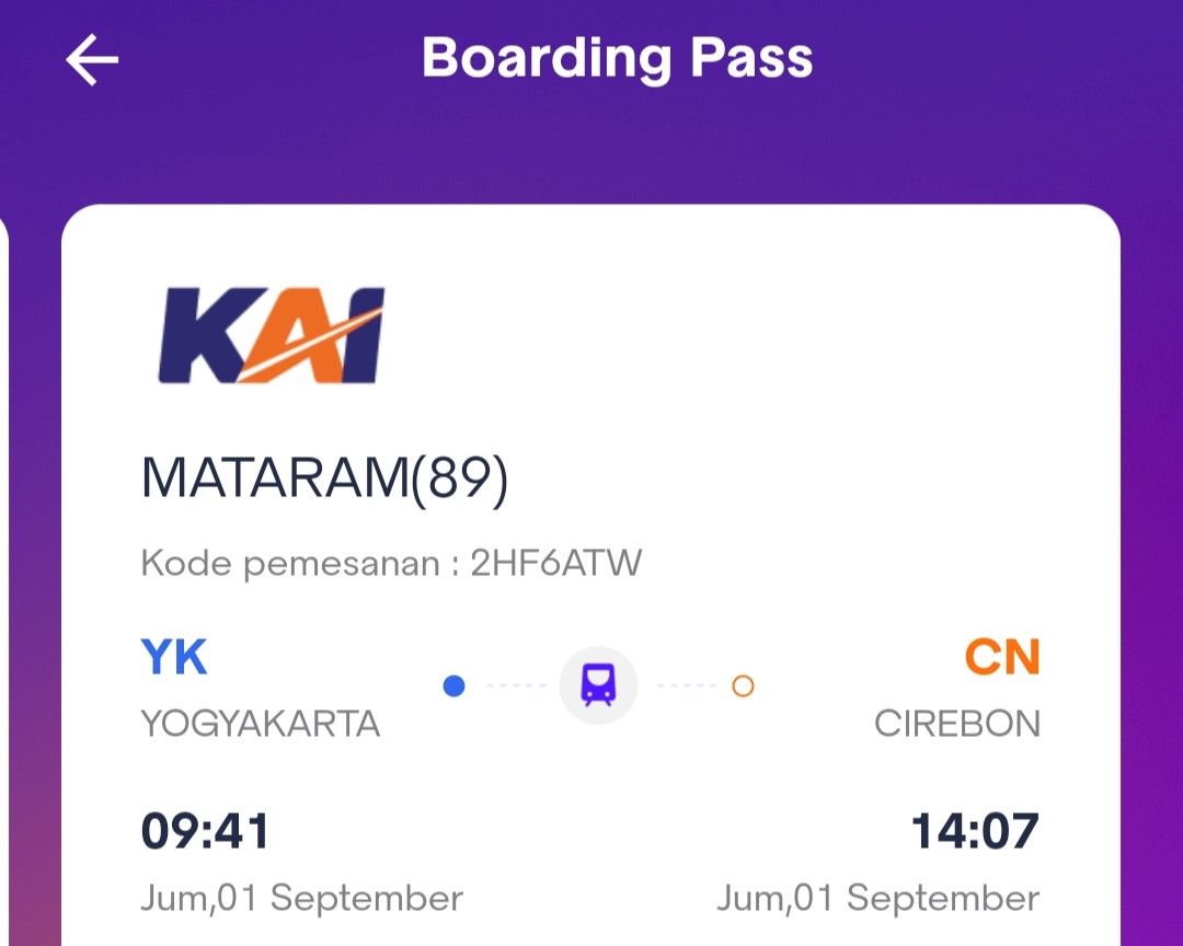 How to Generate a Train E-Boarding Pass via KAI Access Indonesia Syfa ...