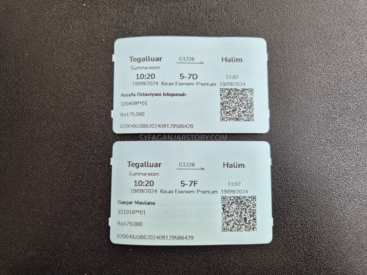 How to Print Whoosh Tickets at Station Ticket Machines Syfa & Ganjar Story